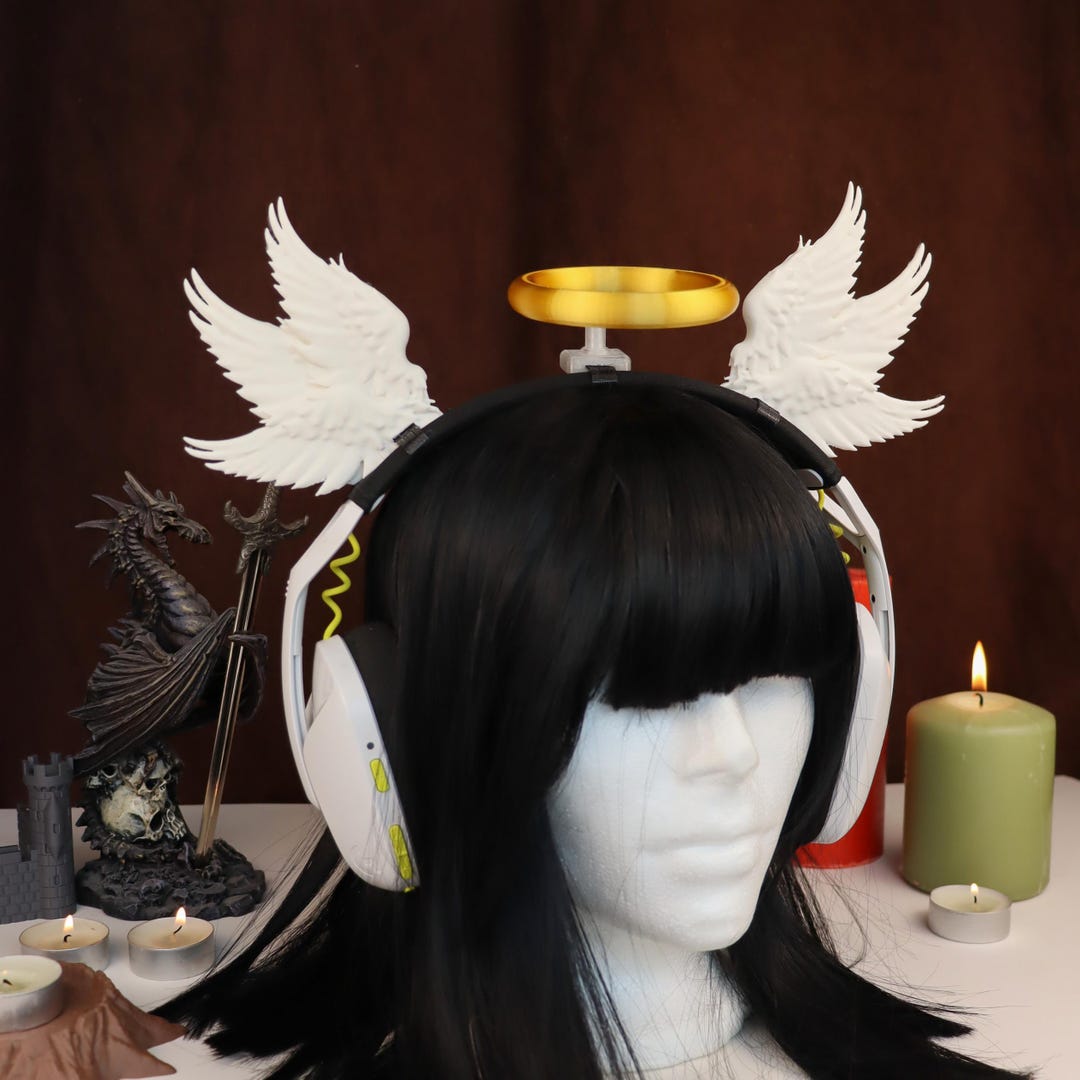 Seraphim Wings Headphone Attachment | Angelic Headset Accessory ...