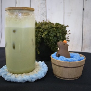 Capybara in Tub Coaster Set - 2 Coaster Included - Cute Desk Companion ...