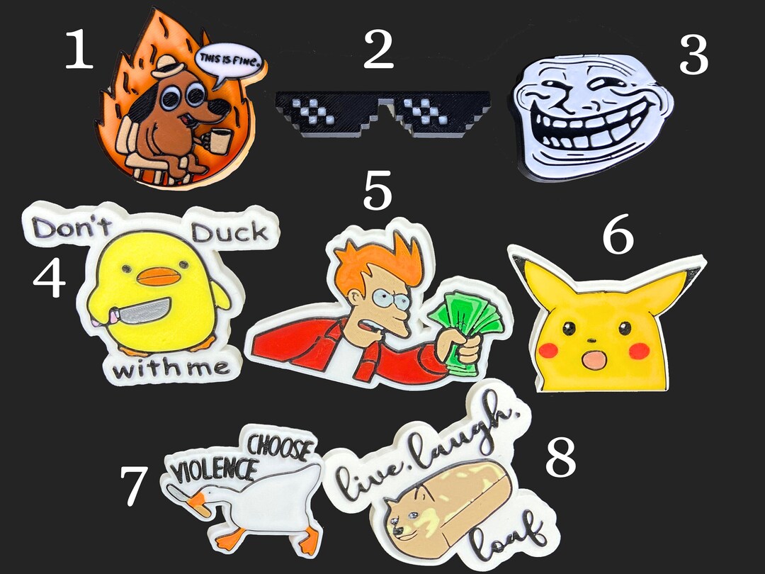 Meme Magnet 8 Pack | 3D Design | Strong Magnet - Etsy