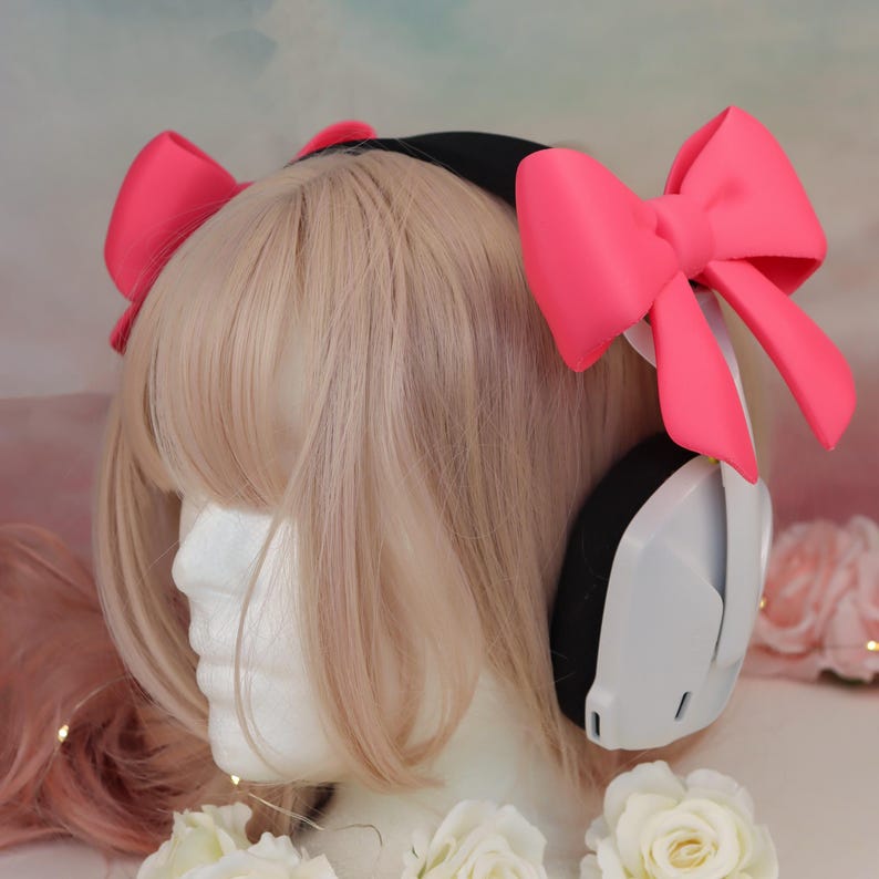 Pair of Bows Headphone Attachment | Kawaii Headset Accessory | Otaku ...