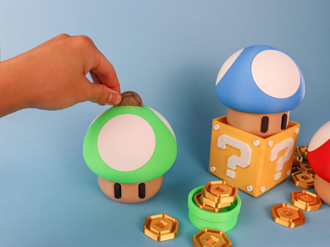 Mushroom Piggy Bank Container | Secret Storage - Etsy