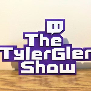 Personalized Twitch Name Tag | Twitch Streamer Gift | Twitch Shelf ...