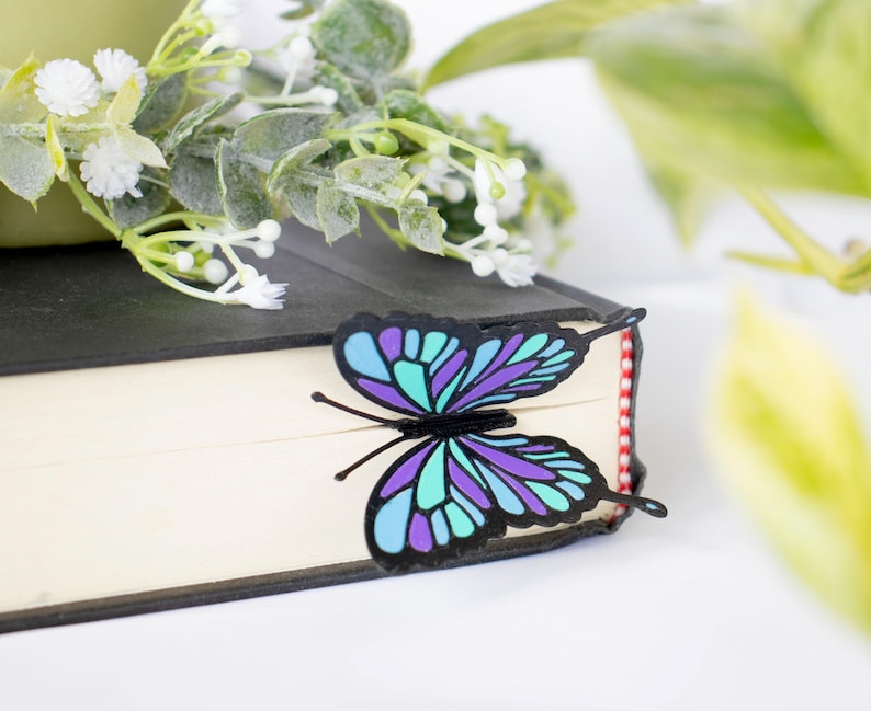 3D Butterfly Bookmark | Whimsical Bookworm Gift - Etsy