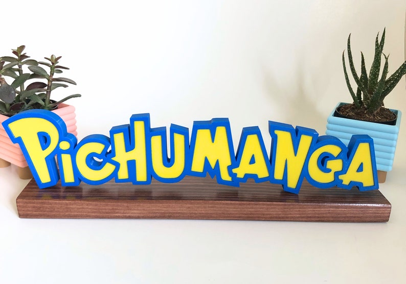 Pokemon Inspired 3D Name Plate Personalized Pokemon Name Tag - Etsy ...