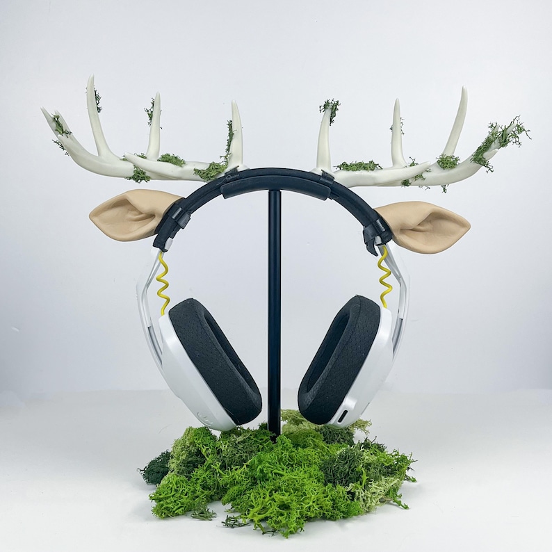 Large Deer Antler Headphone Attachment | Dryad Fawn Cosplay Horn and ...