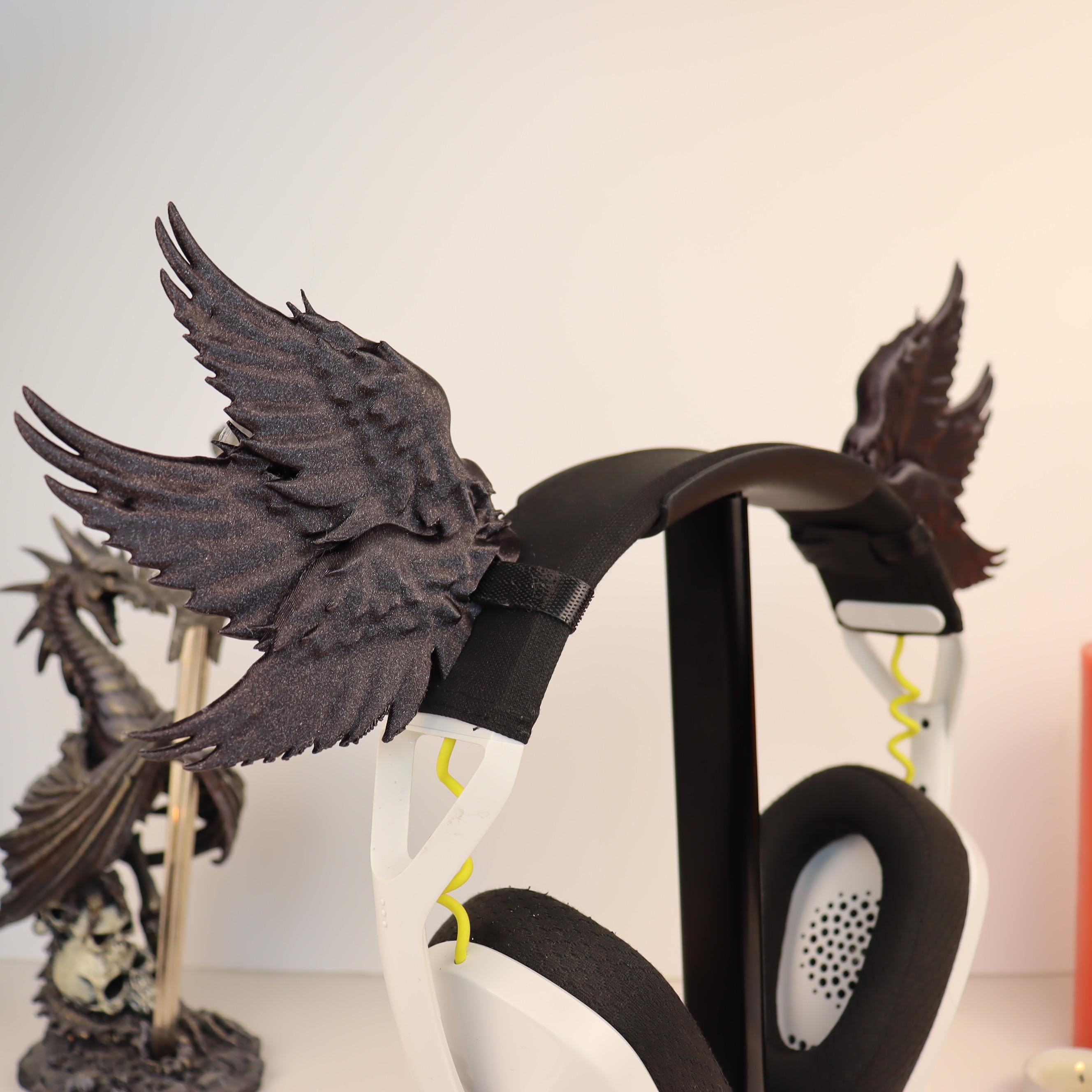 Seraphim Wings Headphone Attachment | Angelic Headset Accessory ...