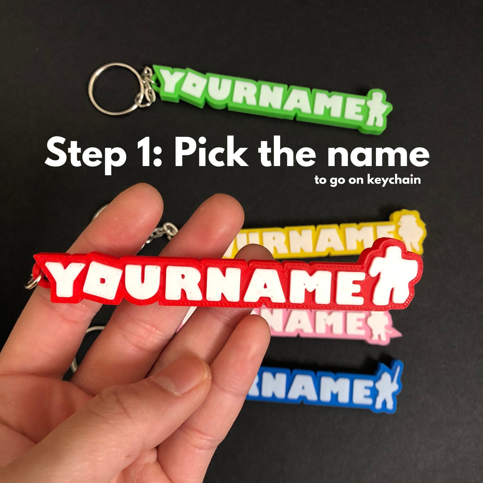 Personalized Roblox Keychain Backpack Tag for Roblox Fan - Etsy