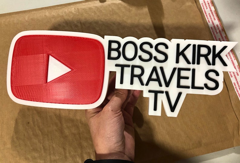 Personalized Youtube Nametag 3D Youtuber Gift Youtube - Etsy