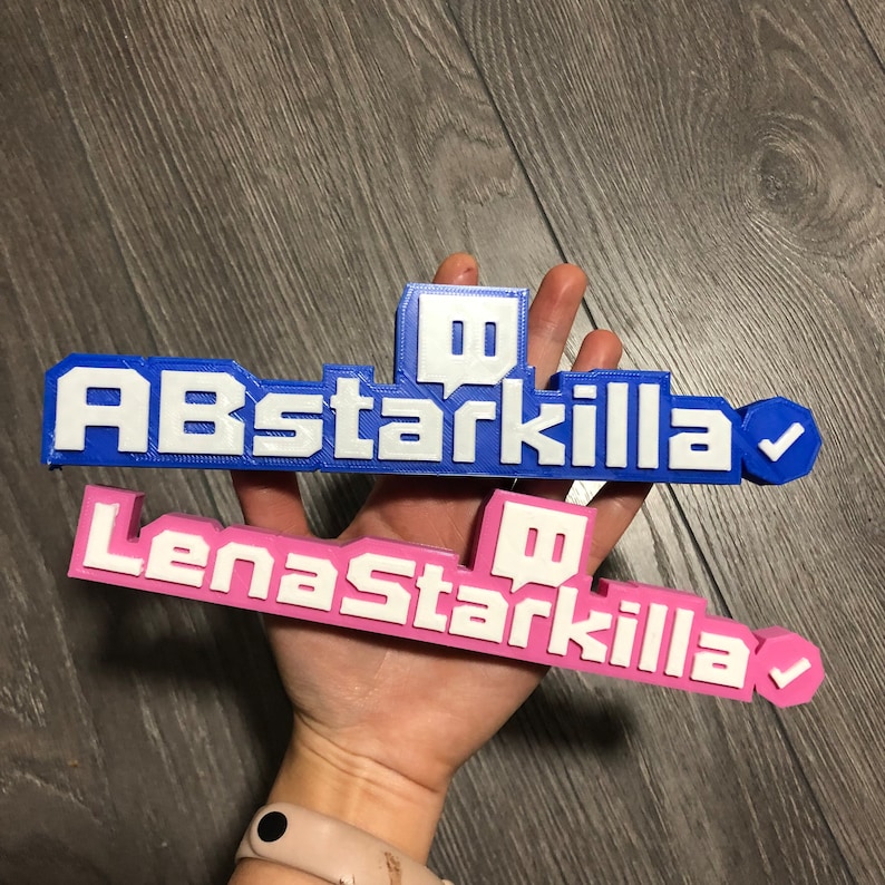 Personalized Twitch Name Tag Twitch Streamer Gift Twitch - Etsy