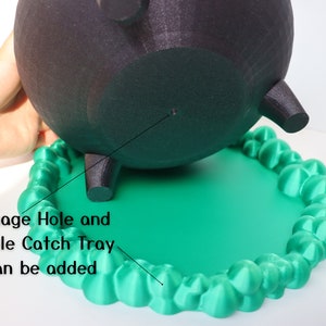 Cauldron Planter With Custom Colors and Drip Tray| Witch and Wizard ...