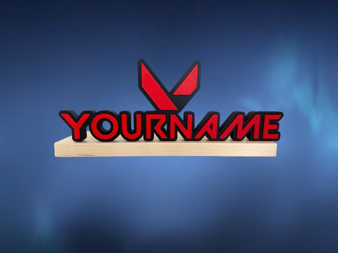 Valorant Nameplate | Personalized | Gamer Gift | 3D Printed Nameplate ...