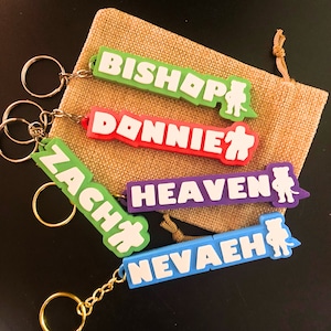 Personalized Roblox Keychain | Backpack Tag for Roblox Fan | Roblox ...