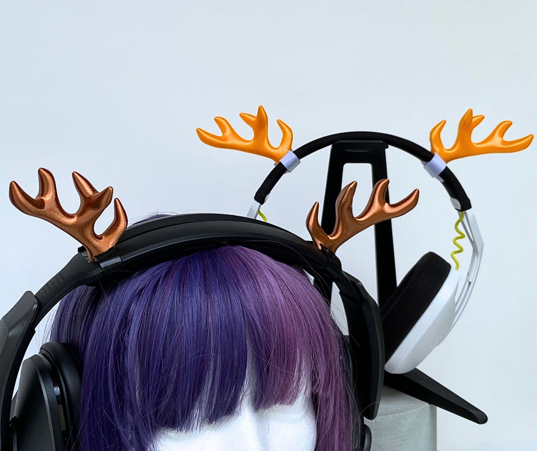 Mini Antlers Headphone Attachment | Cosplay Streaming Accessory - Etsy