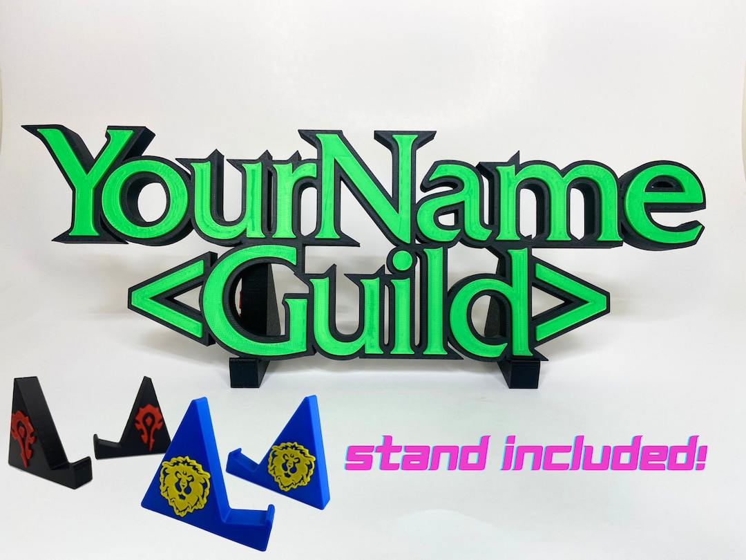Personalized World of Warcraft Nameplate | Wow | Wow Guild | Gamer Gift ...