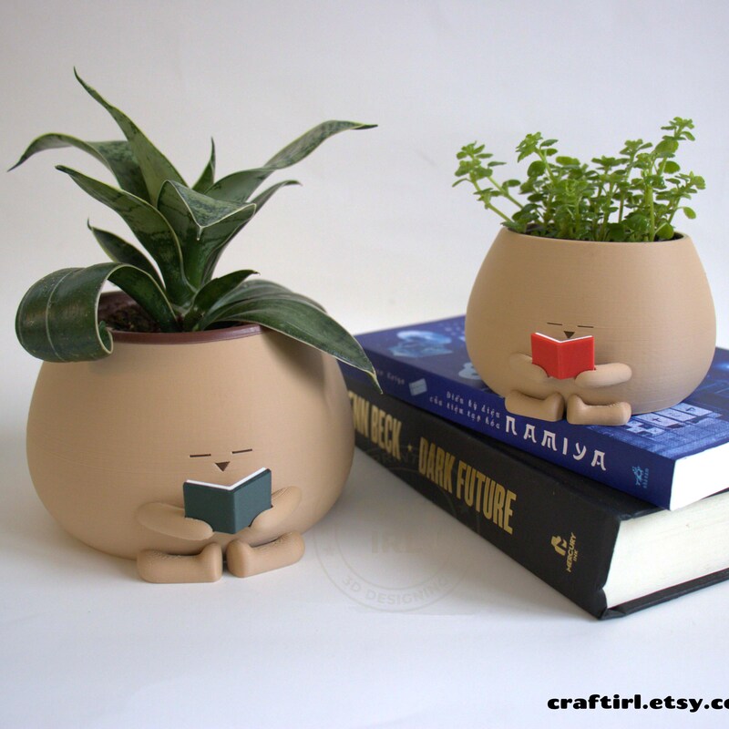 Book Planter - Etsy