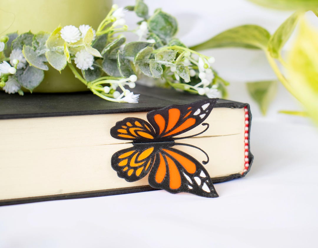 3D Butterfly Bookmark | Whimsical Bookworm Gift - Etsy