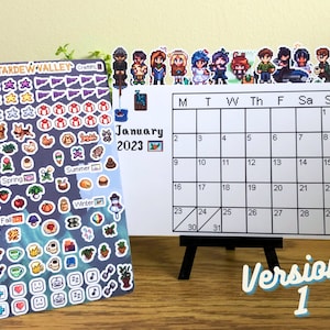 2026 Stardew Valley Calendar | Gamer Gift With Stickers & Easel - Etsy UK