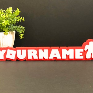 Personalized Roblox Name Tag | Roblox Inspired 3D Nameplate | Gamer ...