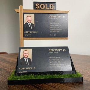 Realtor Business Card Holder | 3D Printed Open House Display - Etsy