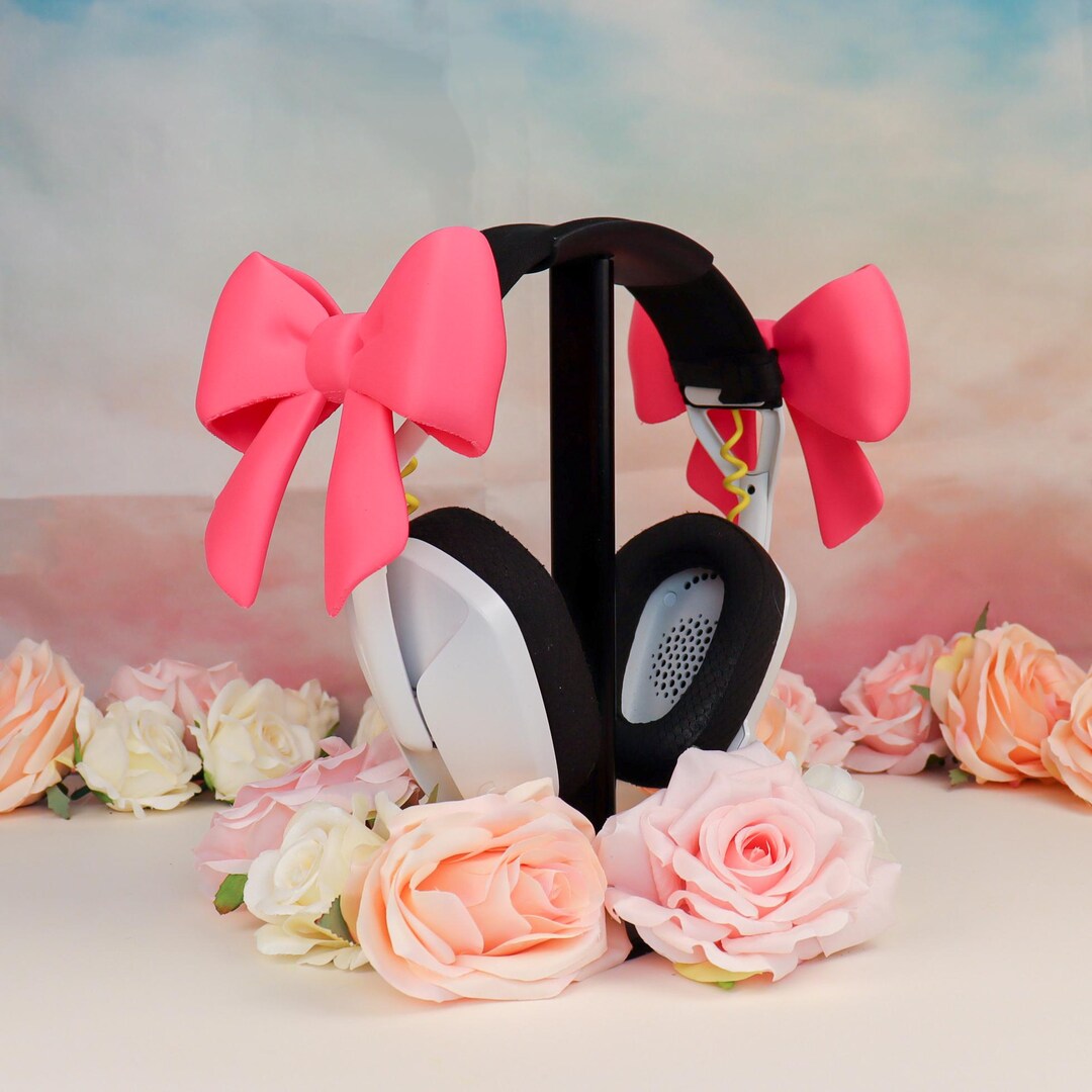 Pair of Bows Headphone Attachment | Kawaii Headset Accessory | Otaku ...