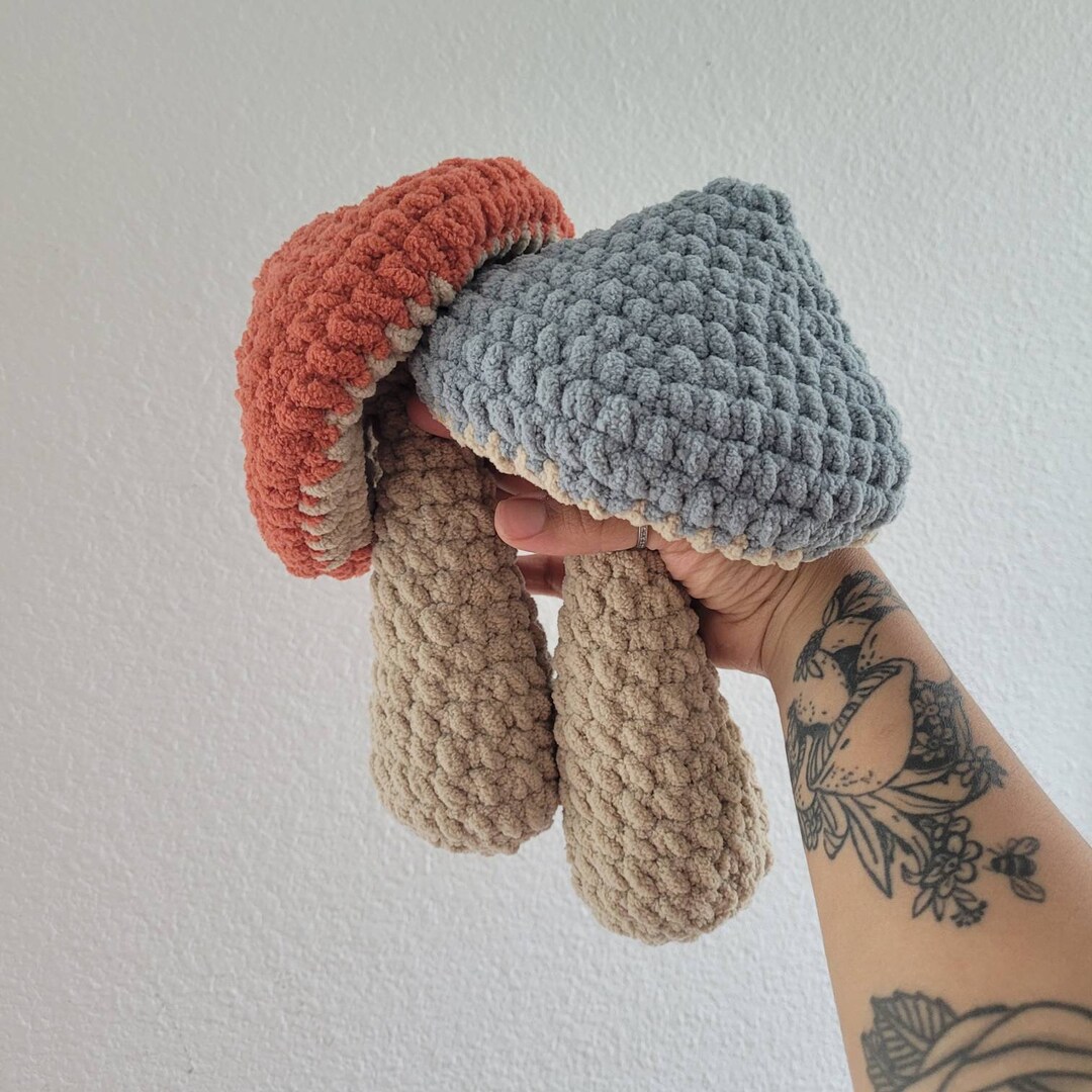 Crochet Mushroom Woodland Nursery Decor Mushie Plush Pillow - Etsy