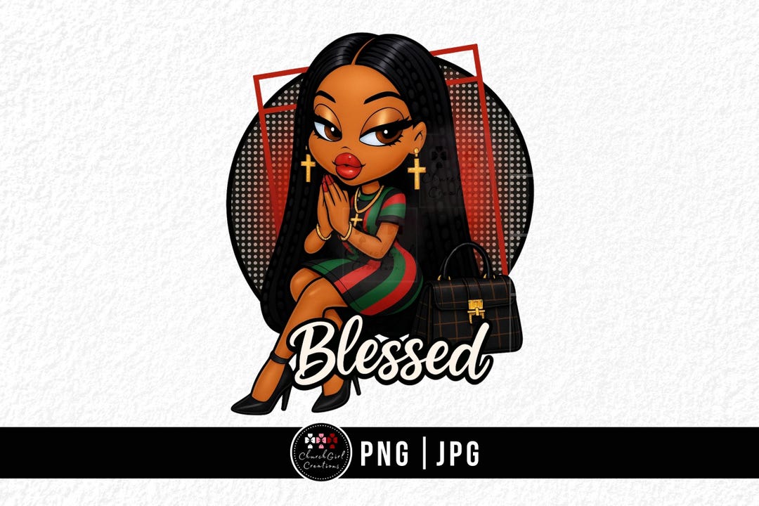 Blessed Png, Black Woman Png, Black Lady Png, Afro Queen Clipart ...