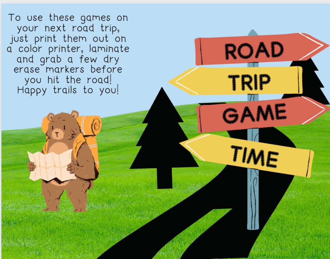 Road Trip Game Time - Etsy