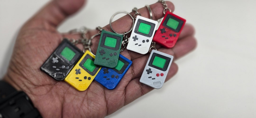 3D Printed Gameboy DMG Keychain – Retro Gaming Console Miniature ...
