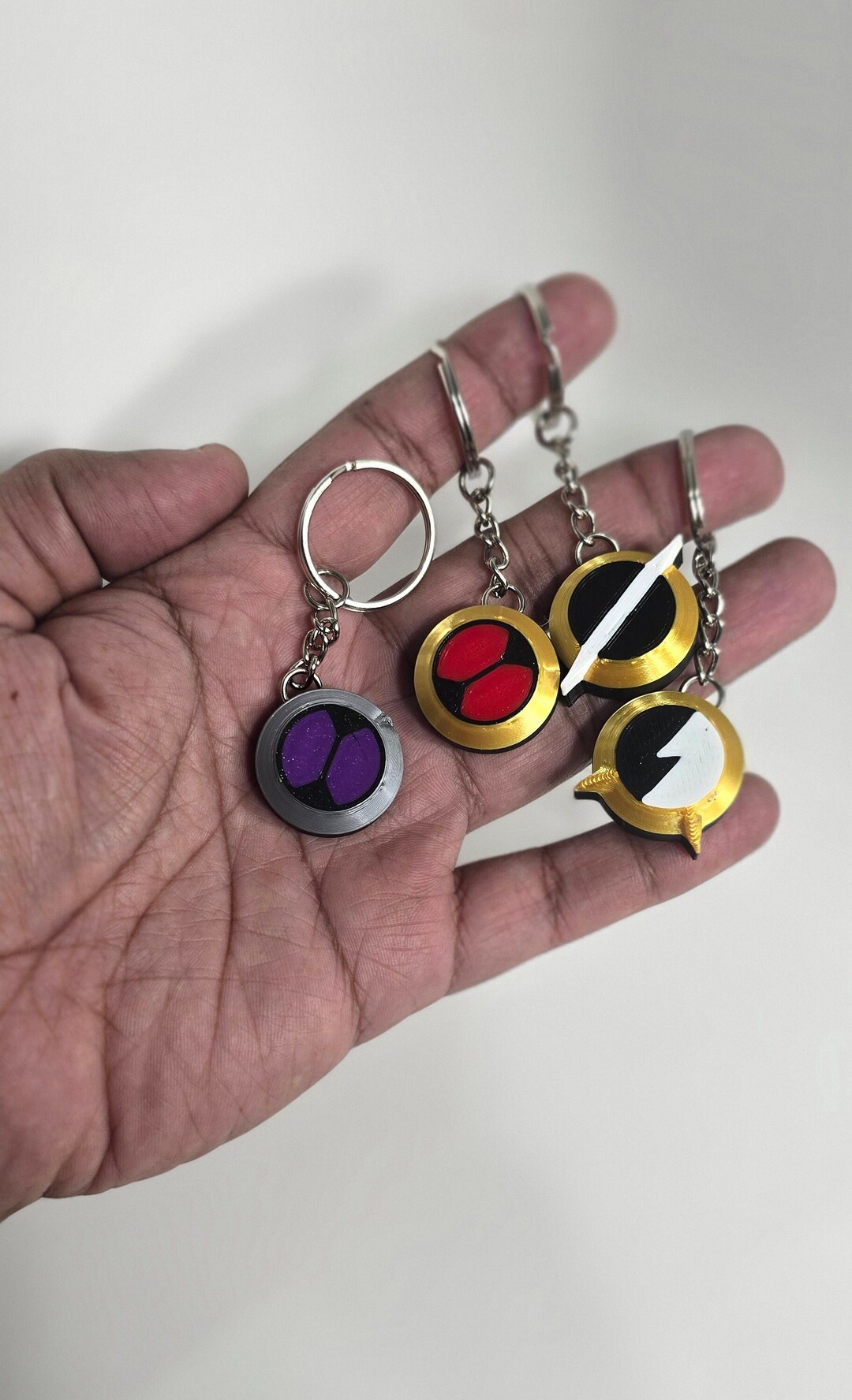 3D Printed Megaman Battle Network Navi Emblem Keychain Retro Gaming ...