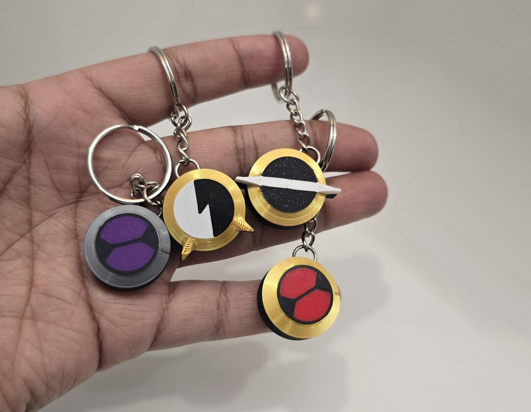 3D Printed Megaman Battle Network Navi Emblem Keychain – Retro Gaming ...