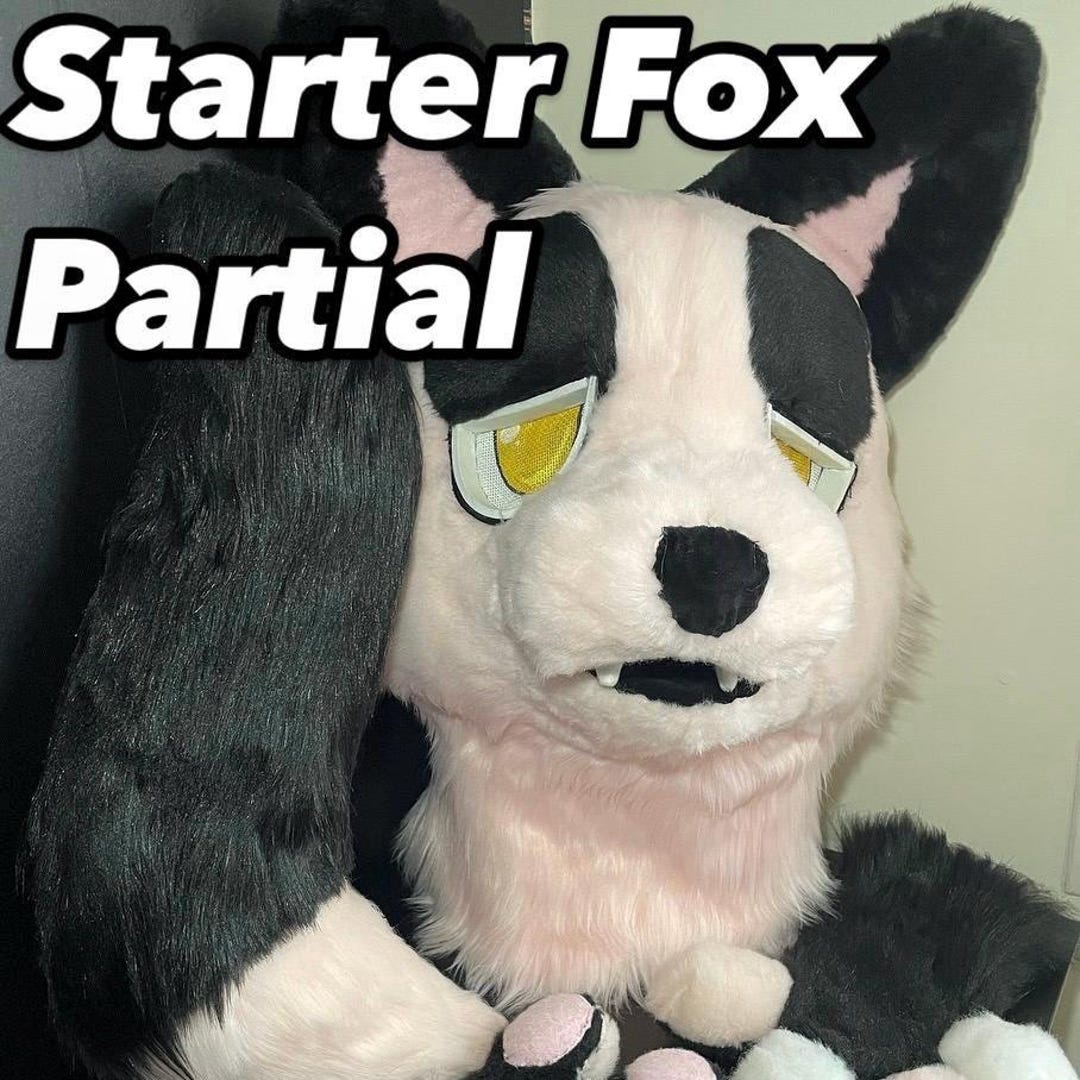 Starter Pink Fox Fursuit (head + Tail + Paws) - Etsy