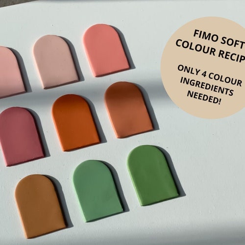 Rainbow Collection / Polymer Clay Colour Mixing / FIMO Colour | Etsy