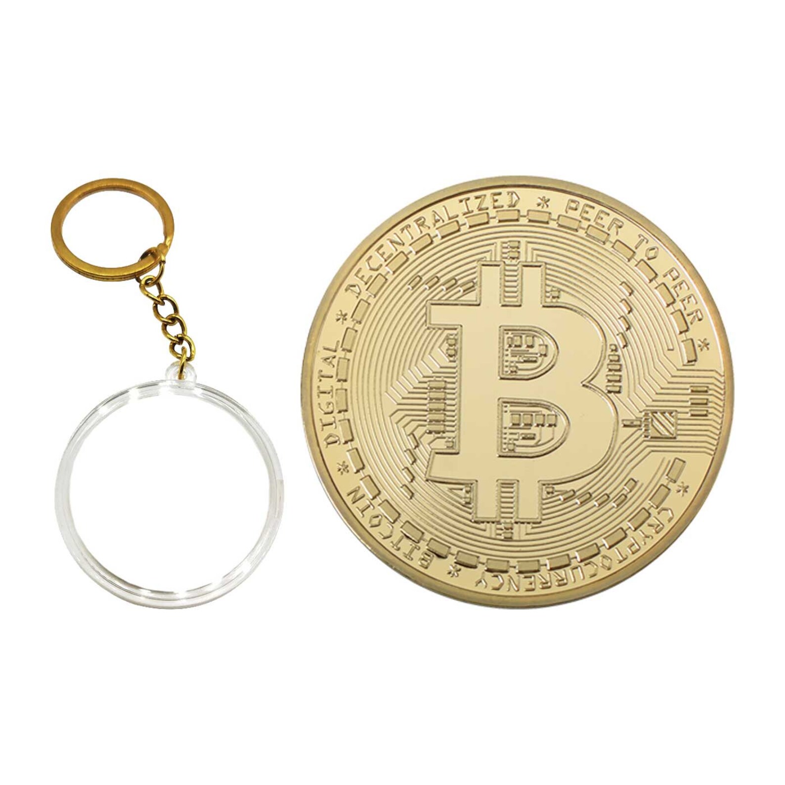 Kasa Style Cryptocurrency Collectors Edition 40mm Crypto Coin, Keychain ...