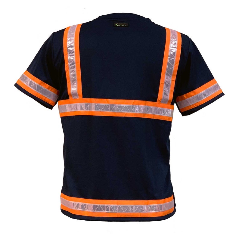Men's ANSI Class 3 High Visibility Reflective Safety Work Shirt - Etsy