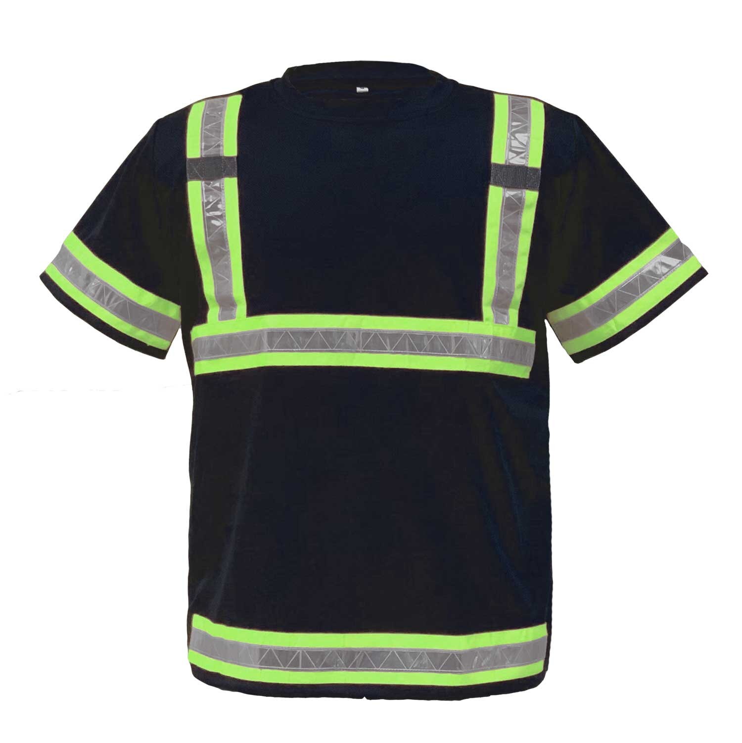 Reflective Safety Work Shirts for Men - High Visibility Short Sleeve T ...