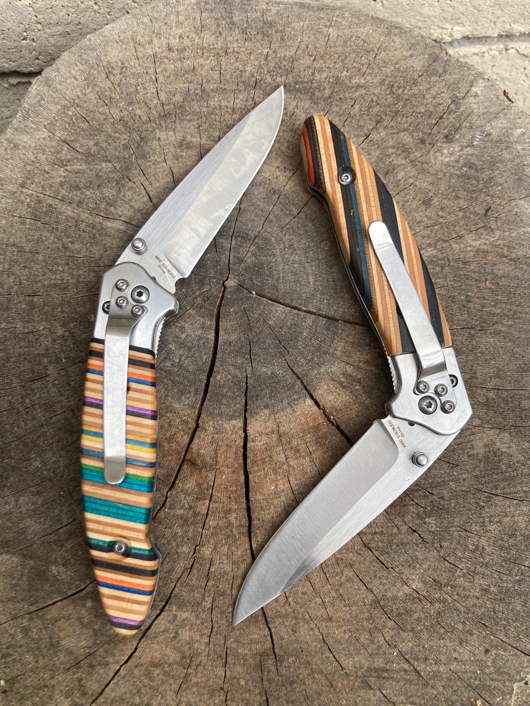 Recycled Skateboard Knife | Custom Colors | Custom Patterns - Etsy