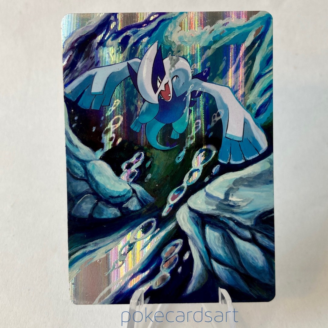 Lugia Holo Altered Pokémon Card, Hand Painted Pokémon Card - Etsy