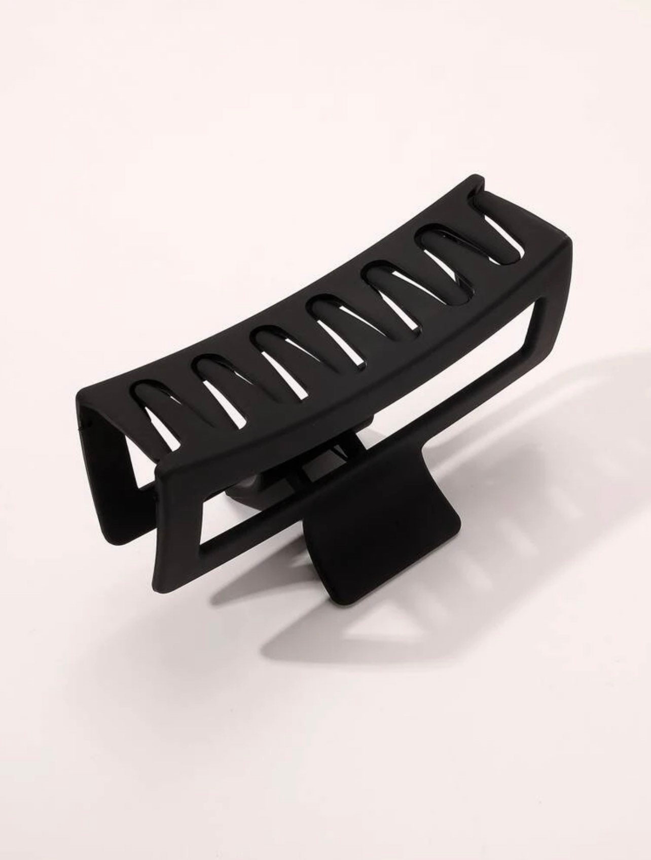 Oversized Hair Claw, Large Black Claw Clip, Thick Hair Claw, Matte ...