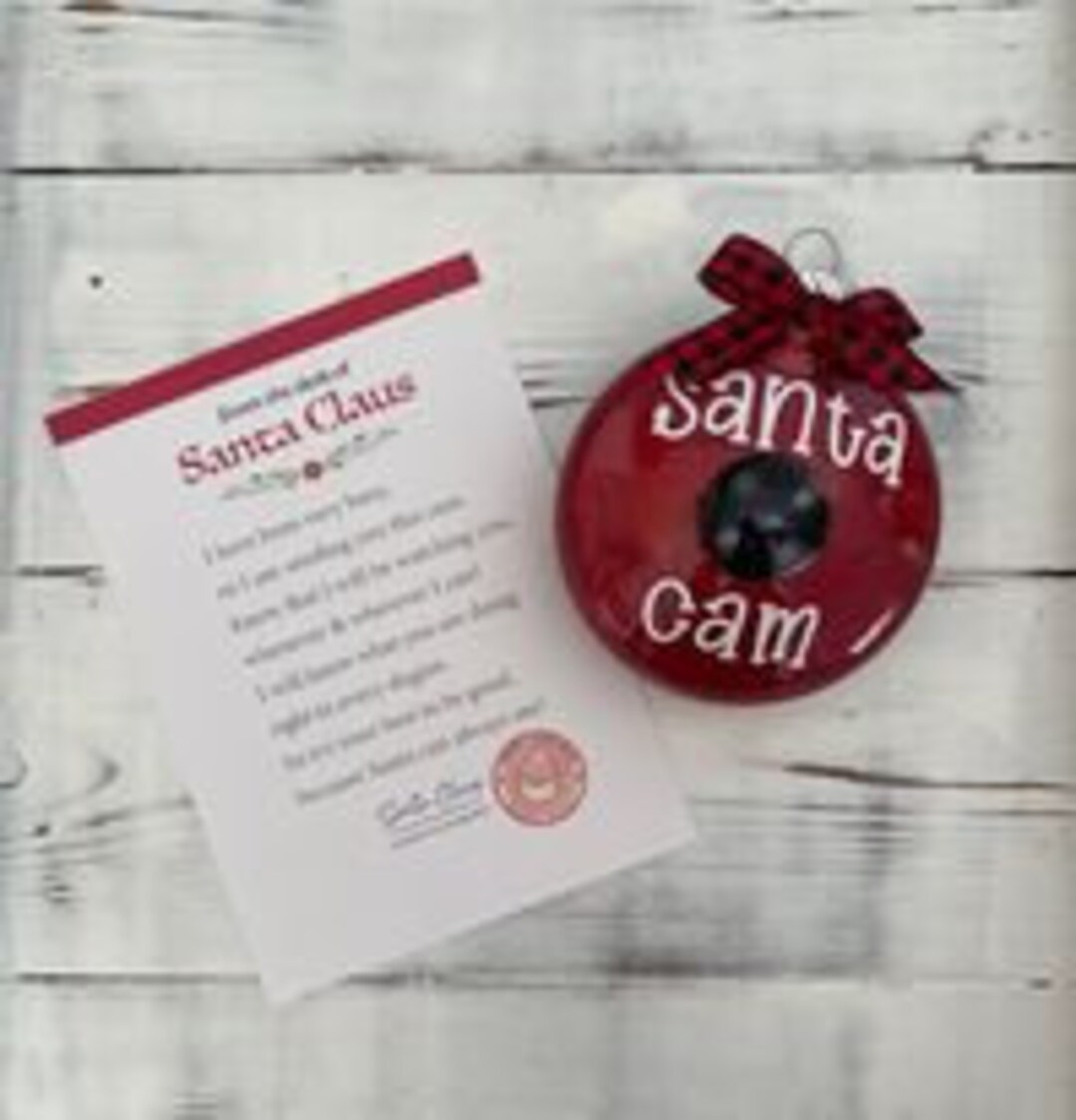 Santa Cam Ornaments - Etsy