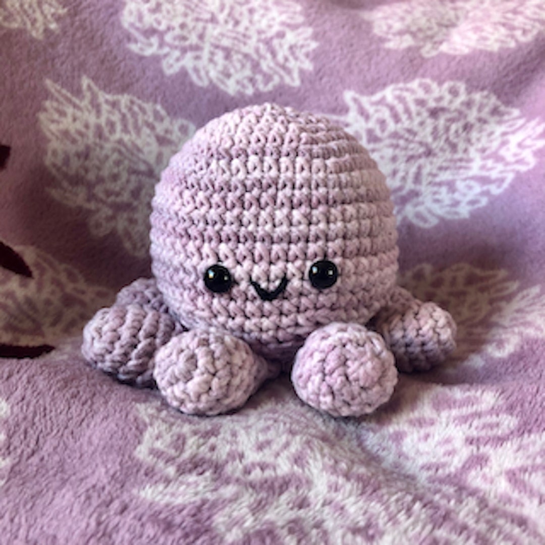 Plushie OTTO the Octopus: Handmade Amigurumi, Crocheted Stuffed Sea ...