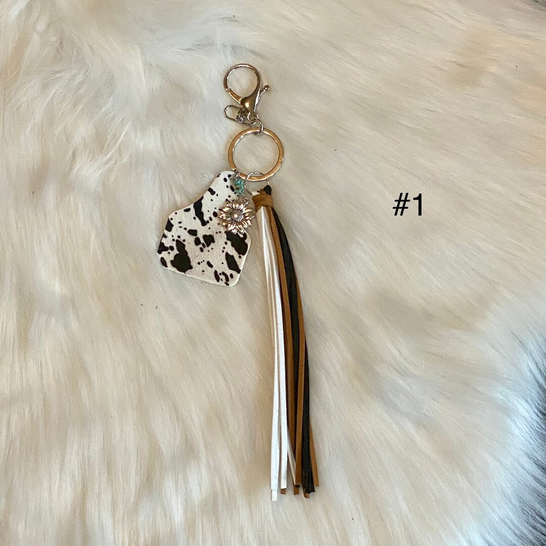 Brand New Western Leather Keychains - Etsy