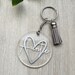 Personalised Keyring | Mothers Day | Keychain With Tassel | Heart ...