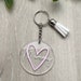 Personalised Keyring | Mothers Day | Keychain With Tassel | Heart ...