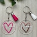 Personalised Keyring | Mothers Day | Keychain With Tassel | Heart ...