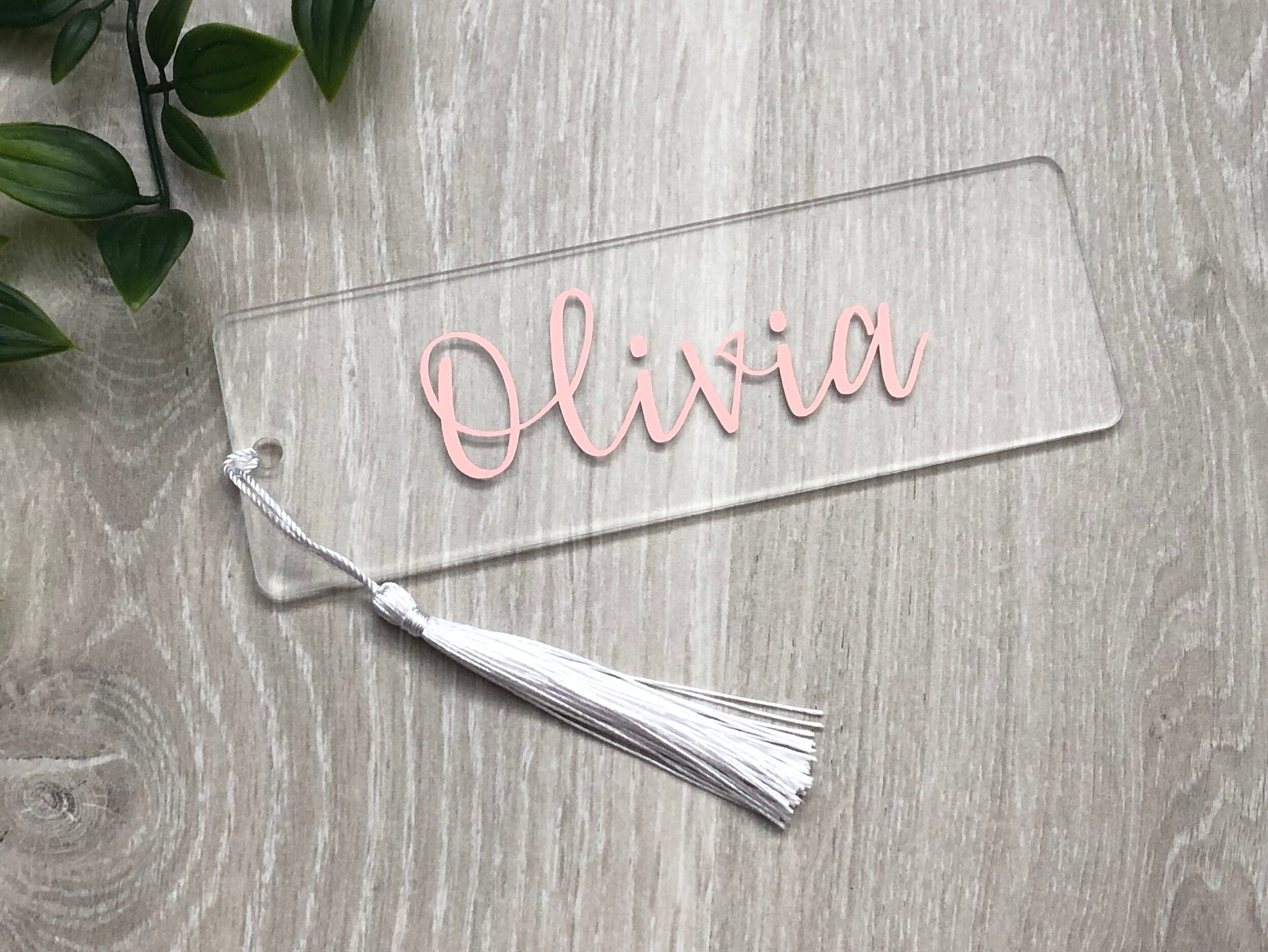 Personalised Bookmark Clear Acrylic Bookmark Acrylic | Etsy UK