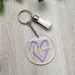 Personalised Keyring | Mothers Day | Keychain With Tassel | Heart ...