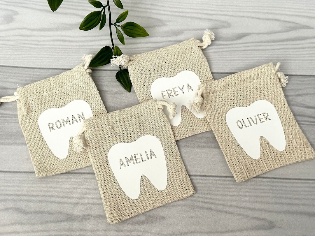 Personalised Tooth Fairy Bag Toothfairy Bag Personalised Tooth Pouch ...