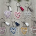 Personalised Keyring | Mothers Day | Keychain With Tassel | Heart ...