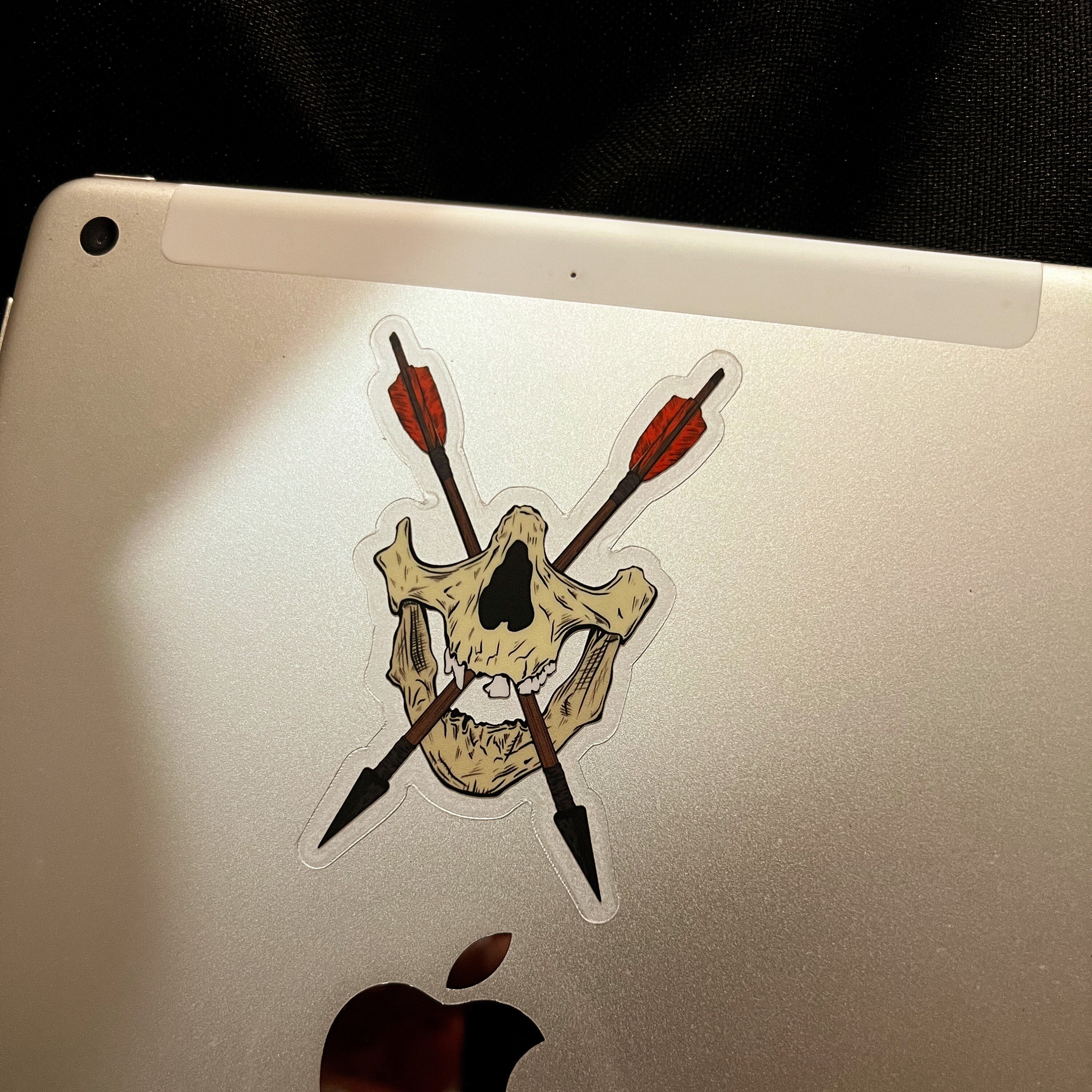 Bones & Arrows Sticker, Skeleton Sticker, Clear Background Sticker - Etsy