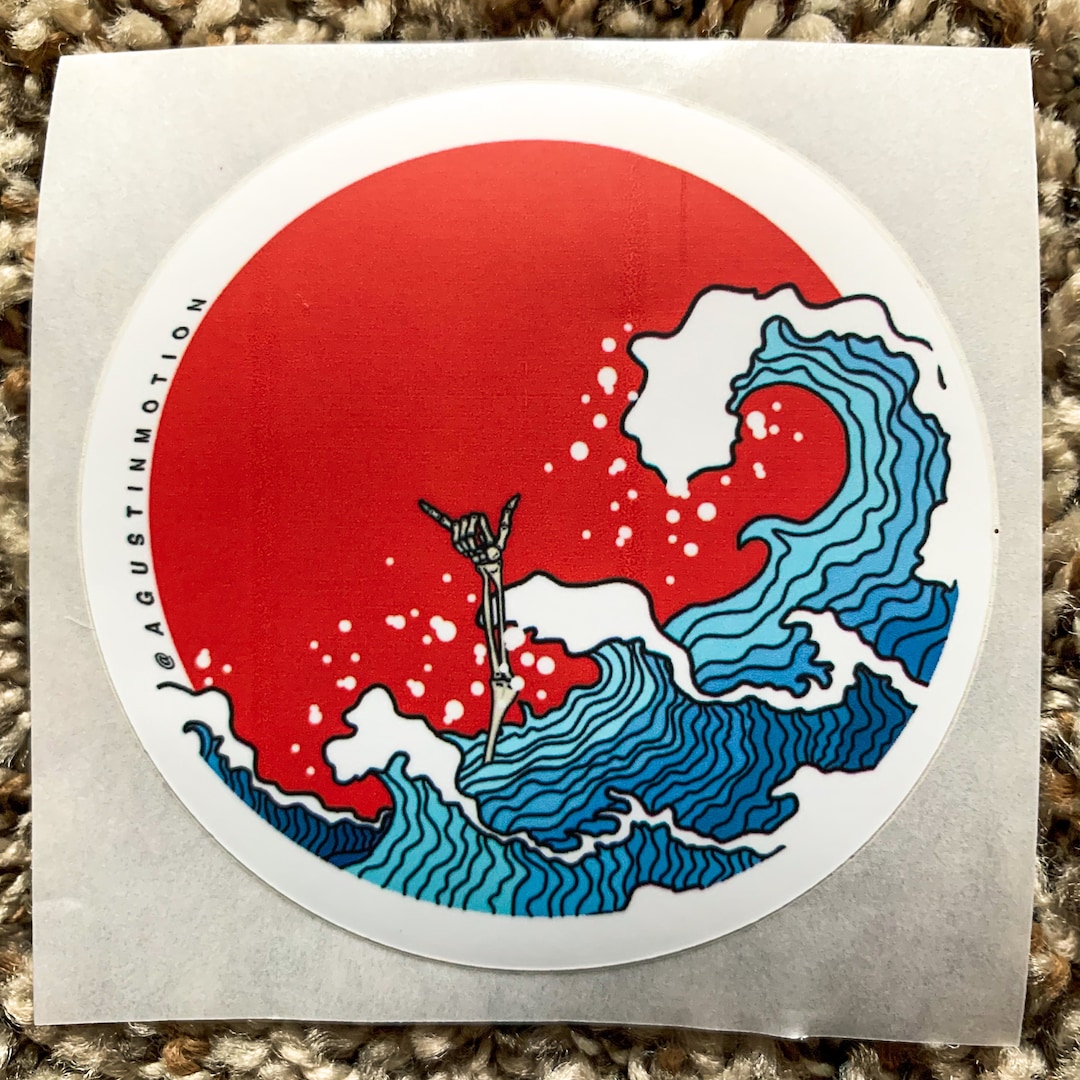Aloha to Life DPT Sticker, SPT, Medical, Bones, Japanese, Rising Sun ...